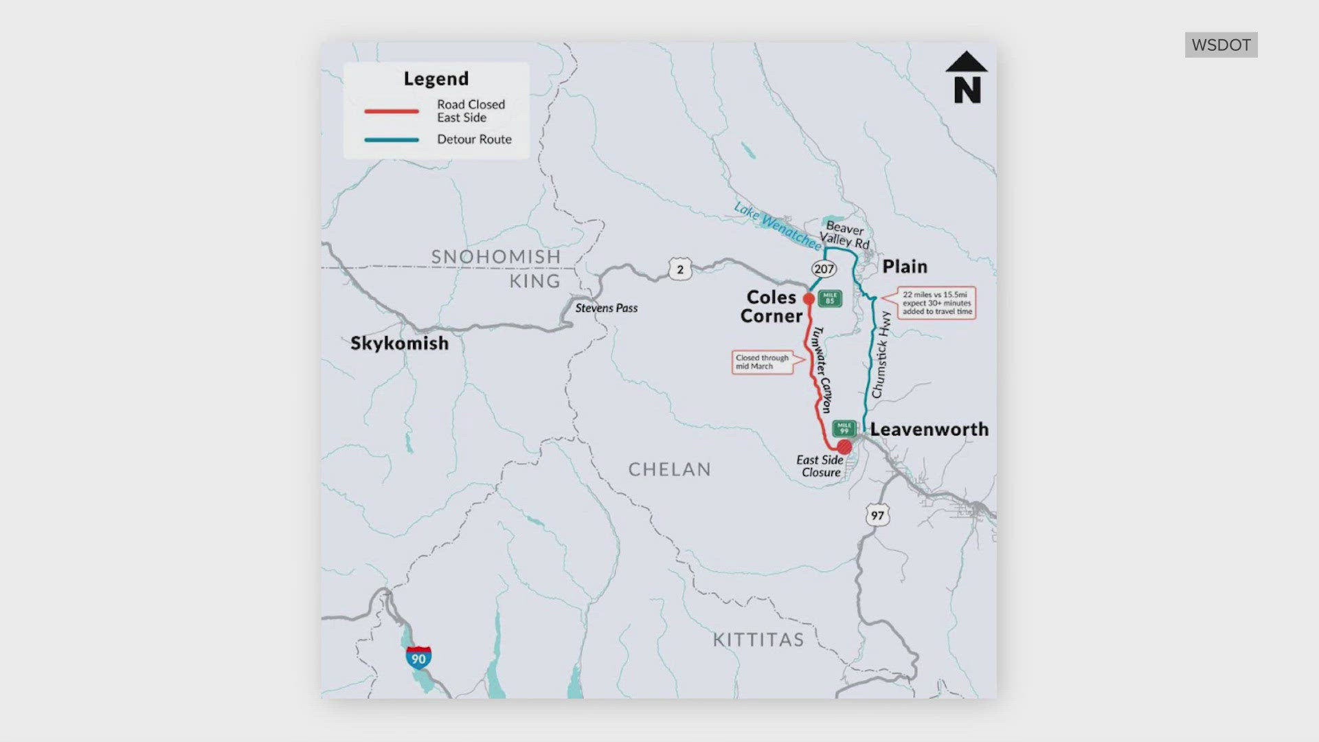 Emergency repairs complete on US 2 | king5.com