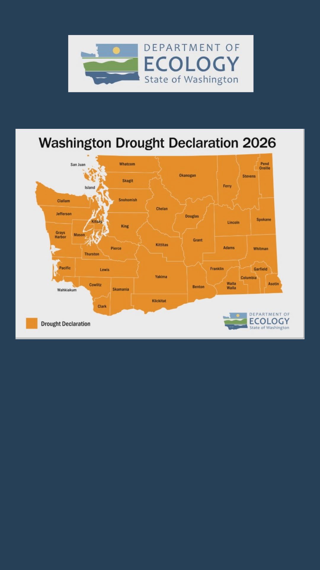 Washington state issues drought declaration for 4th consecutive year ...