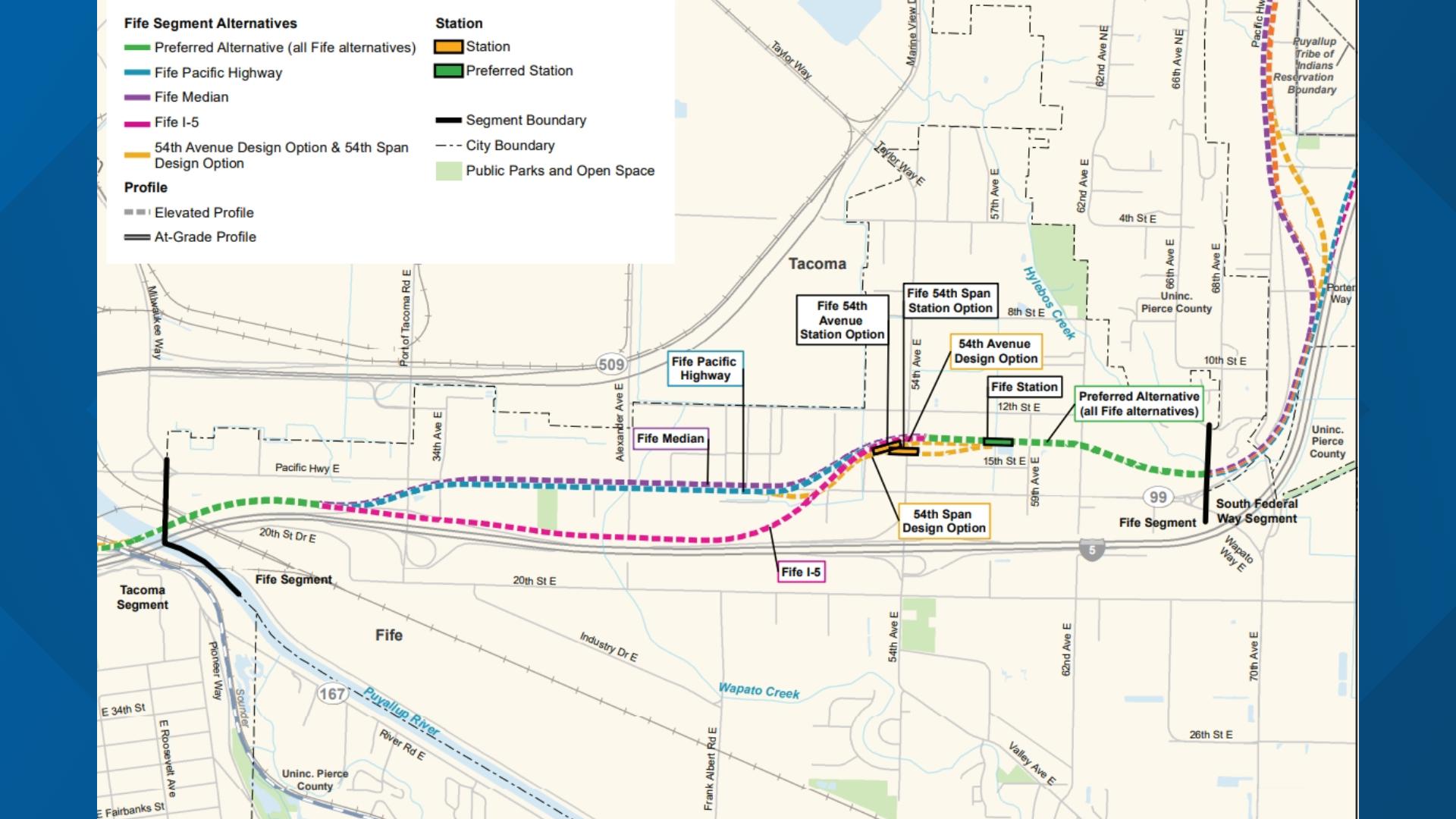 Proposed Tacoma Dome Link Extension would add nearly 10 miles of tracks ...