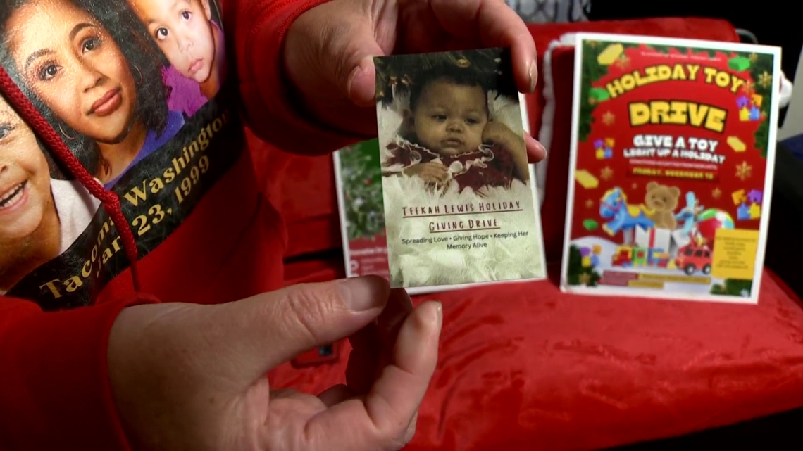 Family honors missing girl Teekah Lewis with holiday toy drive | king5.com