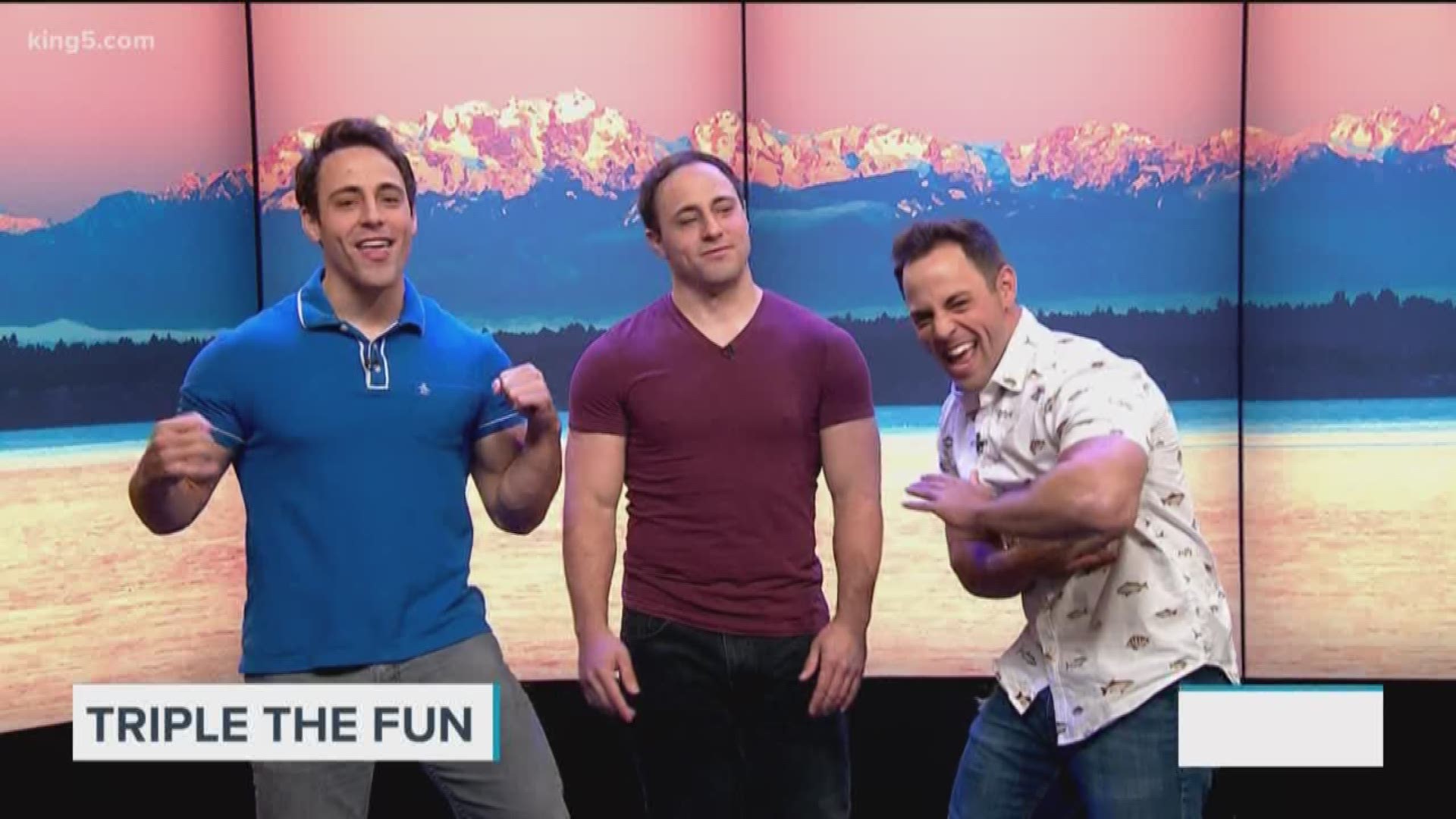 The Virzi Triplets perform their stand-up comedy act | king5.com