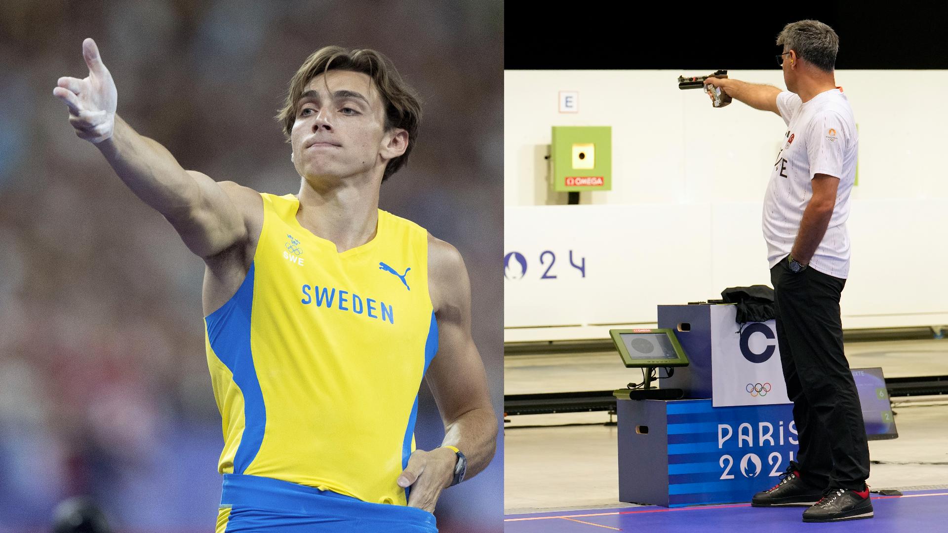 Olympic athletes copy Turkish shooter's 'casual' stance | king5.com