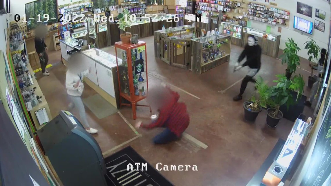 Surveillance video captures Lynnwood marijuana store robbery | king5.com