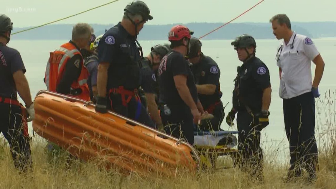 Woman survives 100-foot fall from cliff at Seattle's Discovery Park ...