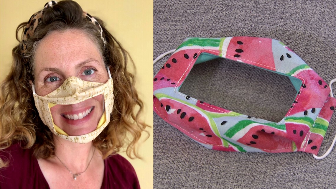 Magnolia mom making see-through masks | king5.com