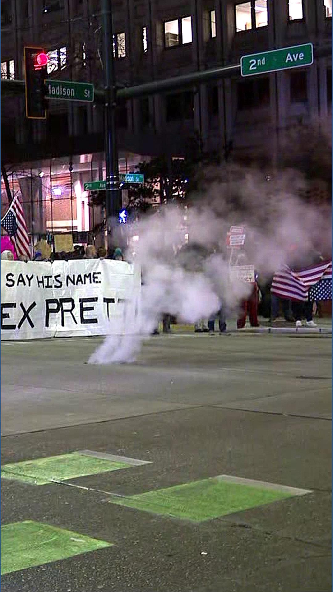 Demonstration blocks traffic in downtown Seattle | king5.com