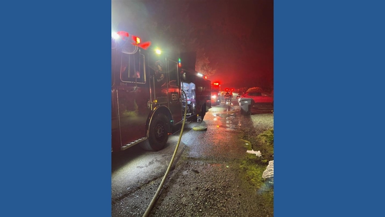 Pierce County house fire leaves one injured, home destroyed | king5.com