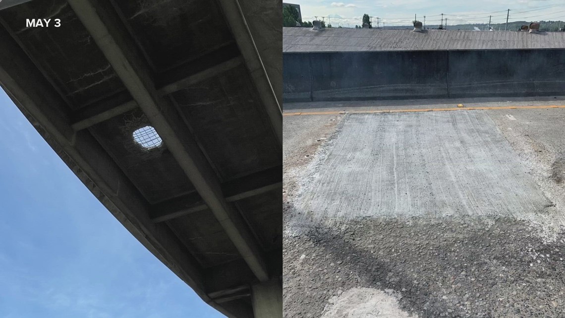 West Seattle Bridge ramp reopens after hole in road is repaired | king5.com