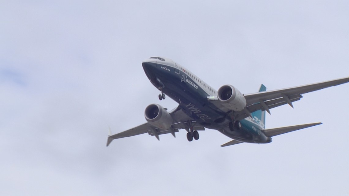 Boeing CEO takes 737 MAX test flight over Seattle | king5.com