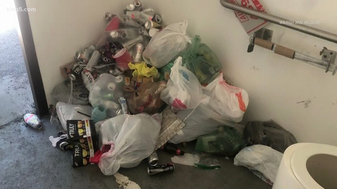 Camping surge at Washington state parks leads to trash pileup | king5.com