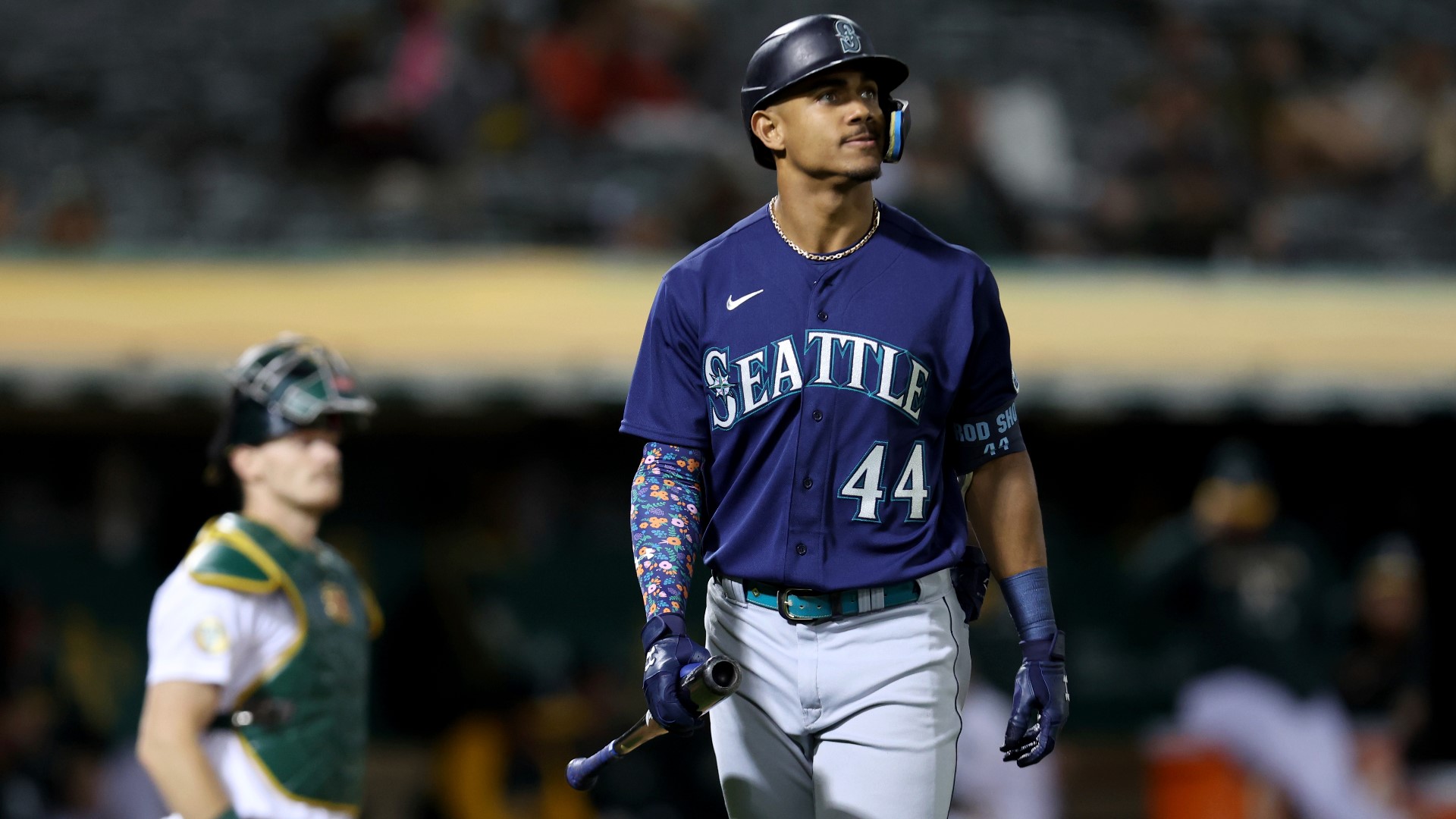 Mariners held to 1 hit, Castillo tagged in 4-1 loss to A's | king5.com