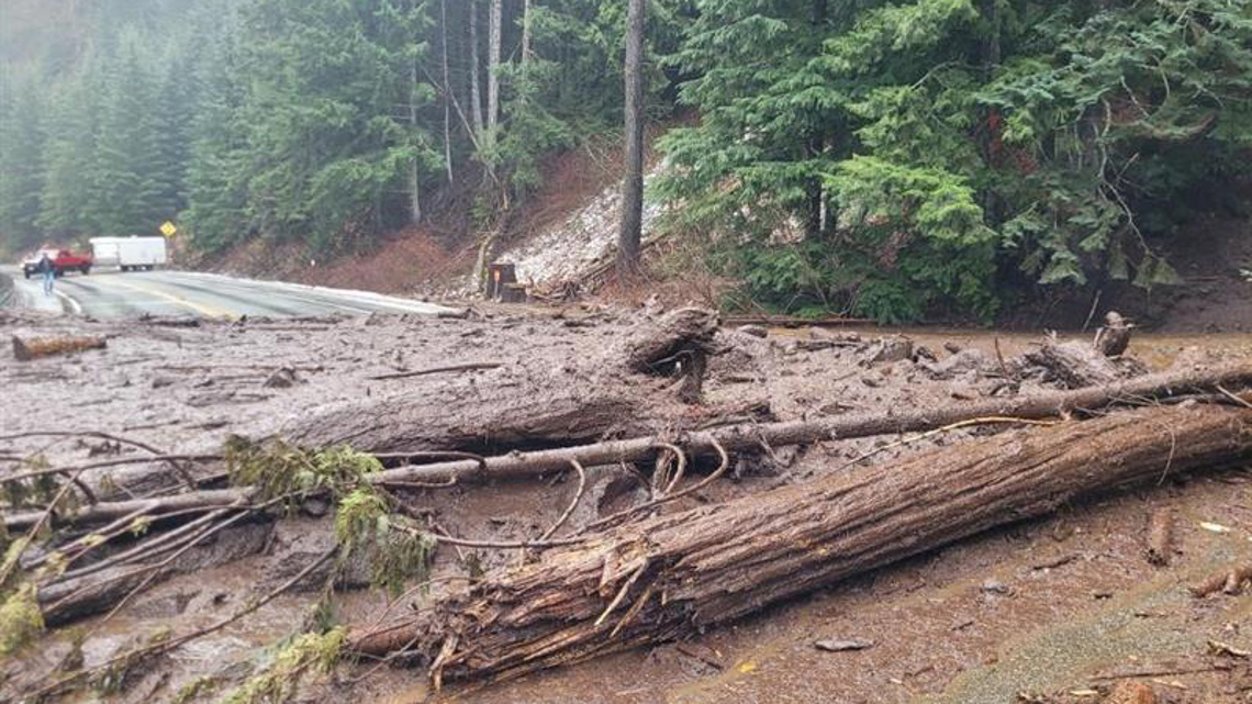 50 miles of US 2 over Stevens Pass remain closed due to debris slides ...