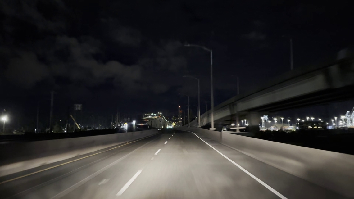 Wires cut to West Seattle Bridge streetlights | king5.com