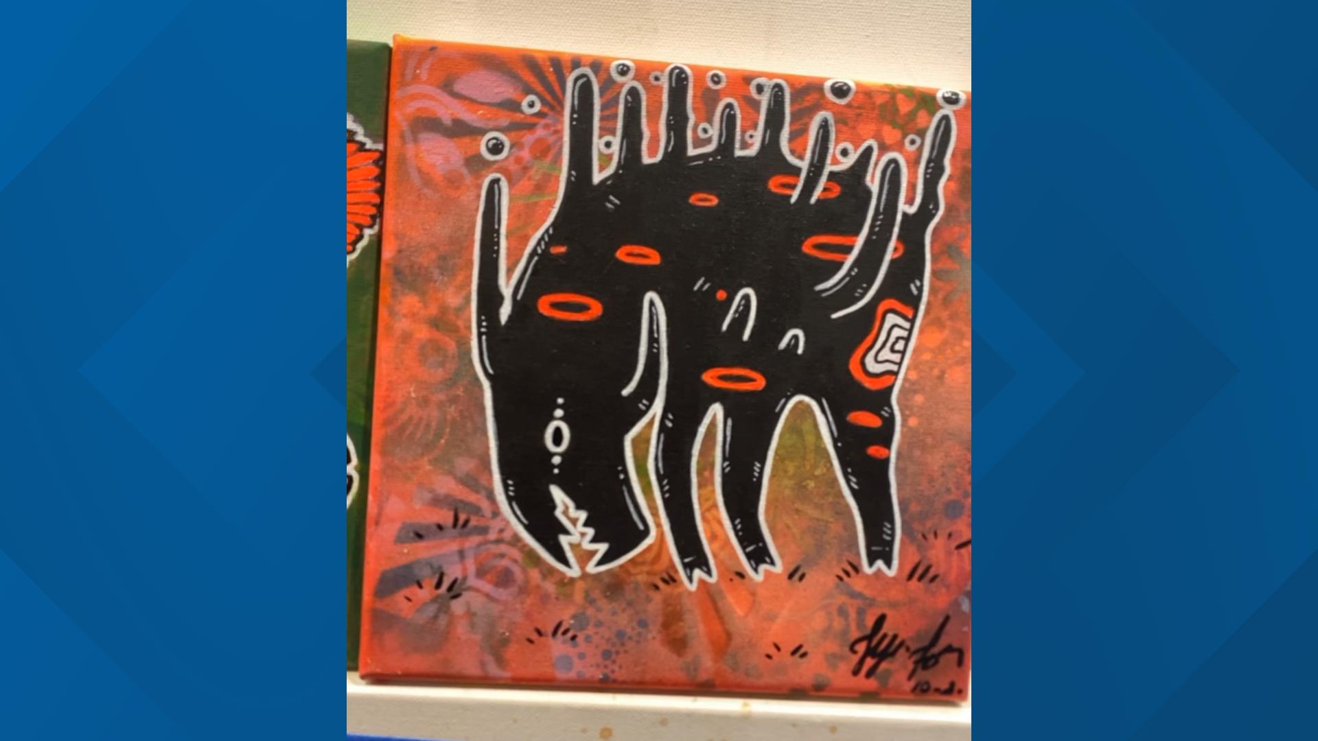 Seattle artist Tyson Foster seeks stolen artworks | king5.com