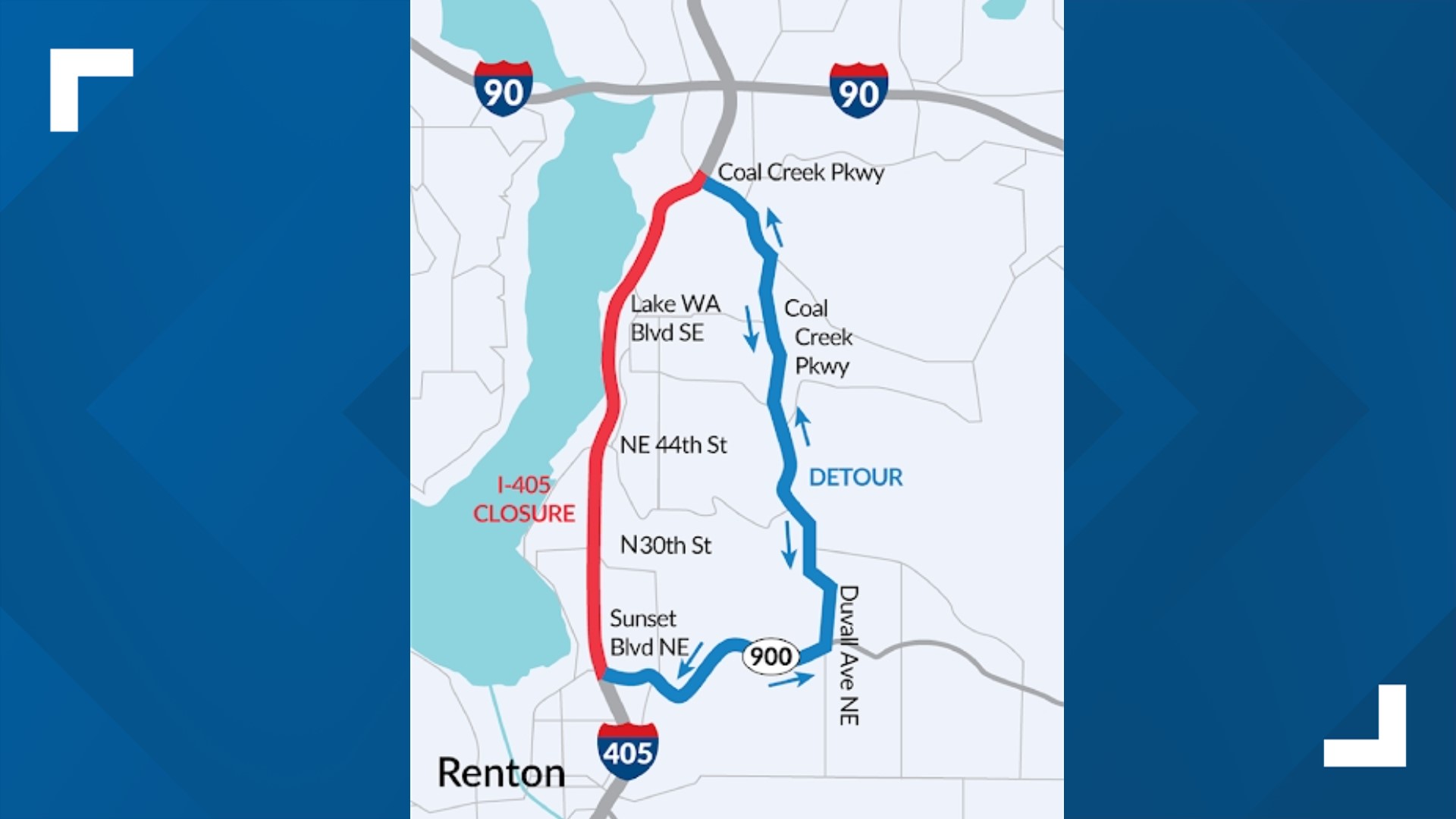 Both directions of I-405 to close for construction | king5.com