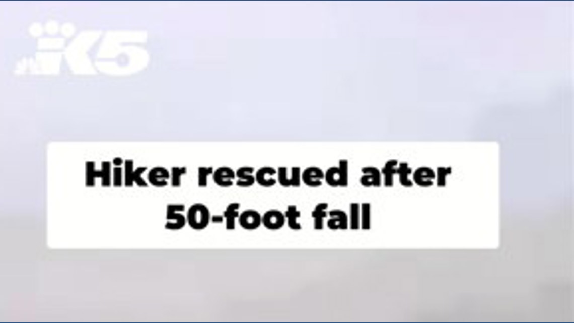 Hiker Saved After 50-Foot Fall | king5.com