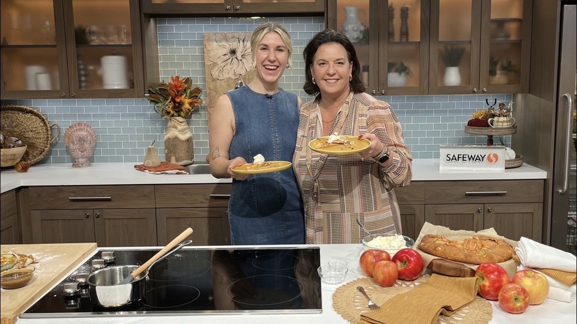 Justine Doiron shows off the beauty of an Apple Rye Galette | king5.com