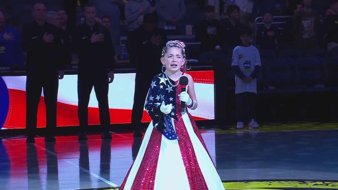 Washington girl goes viral AGAIN for national anthem performance ...