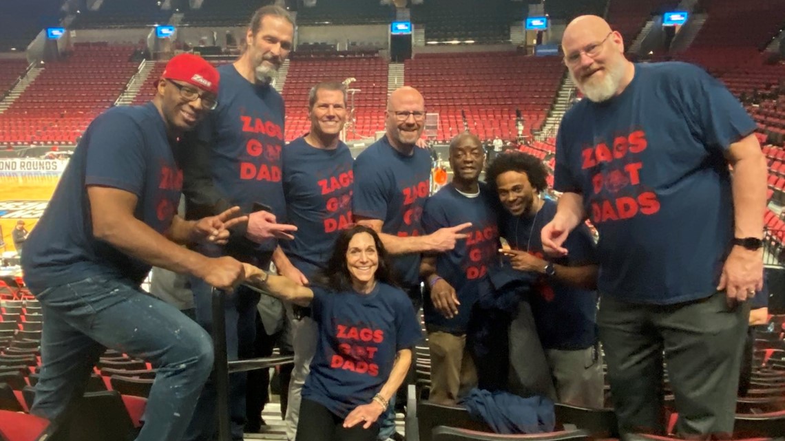 'We got old man game': Zag dads take social media by storm with shirts ...