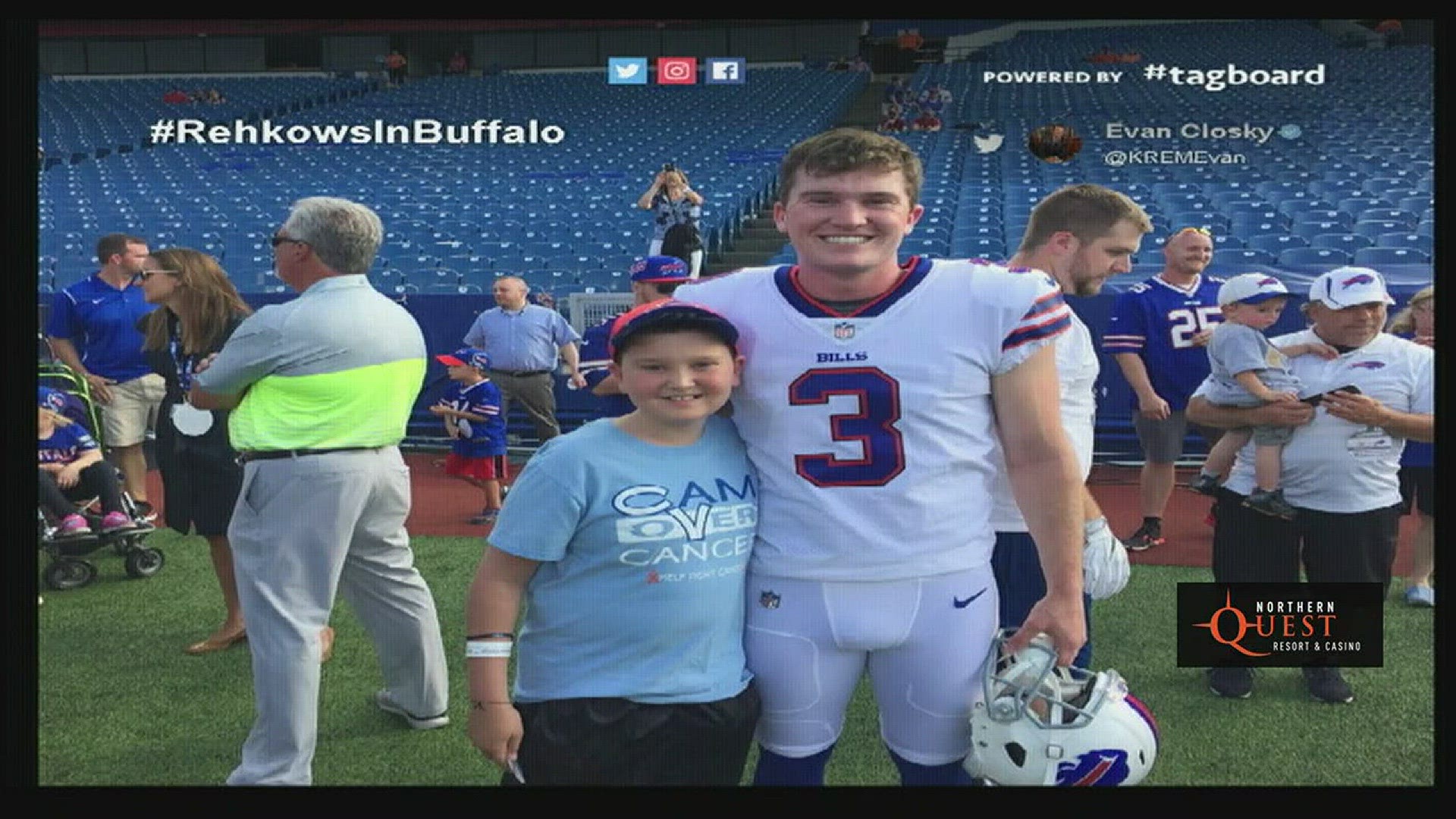 Promise Fulfilled: Rehkow brothers share special moment before NFL game ...