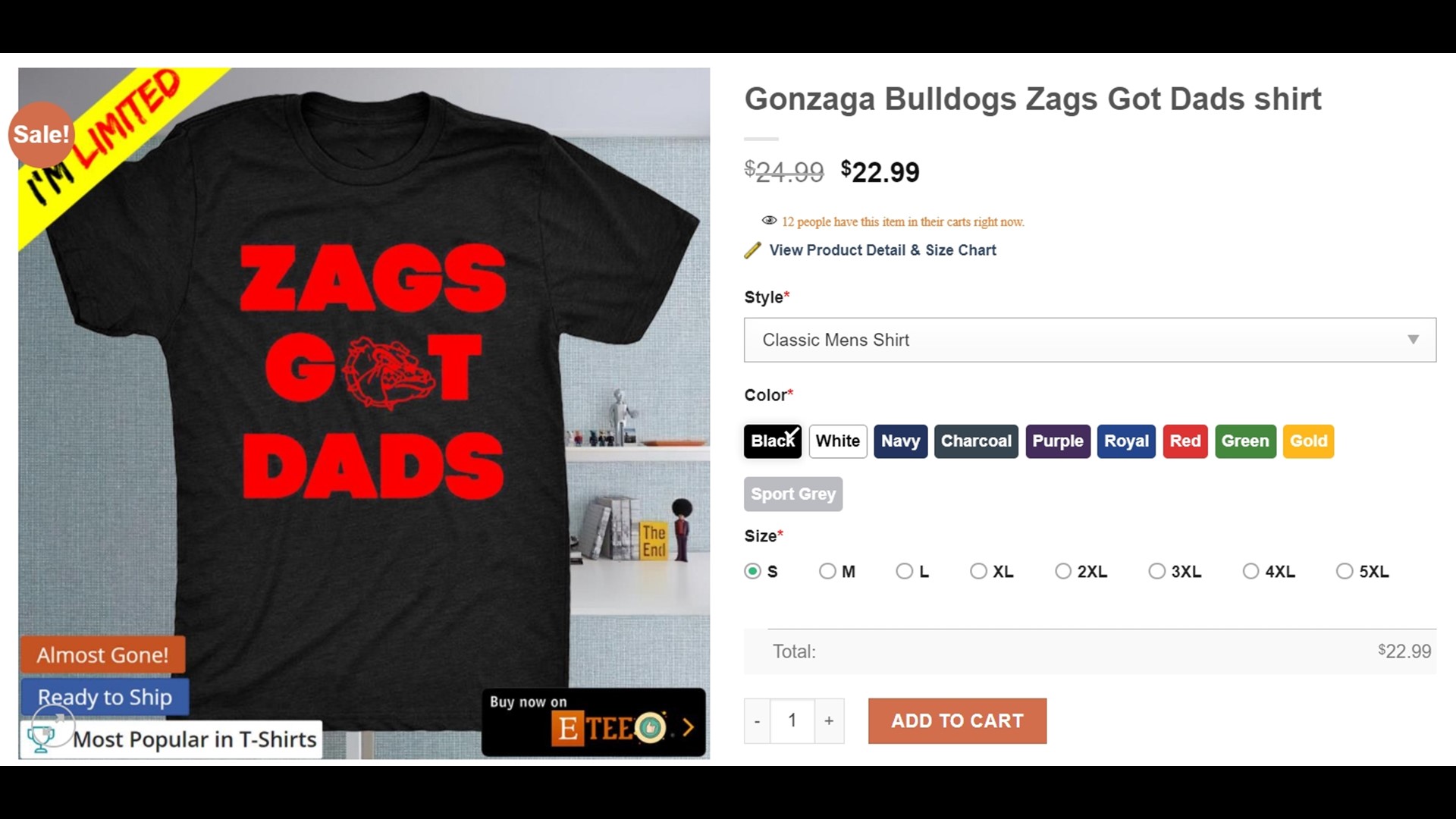 'We got old man game': Zag dads take social media by storm with shirts ...