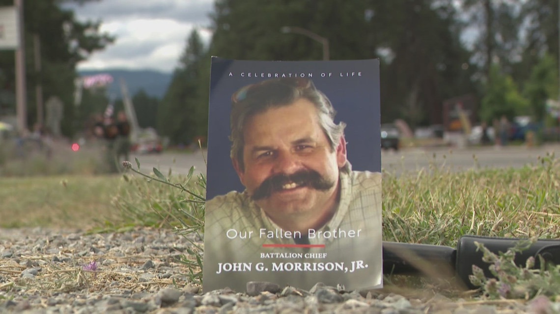 Coeur d'Alene community honors fallen firefighter John Morrison | king5.com