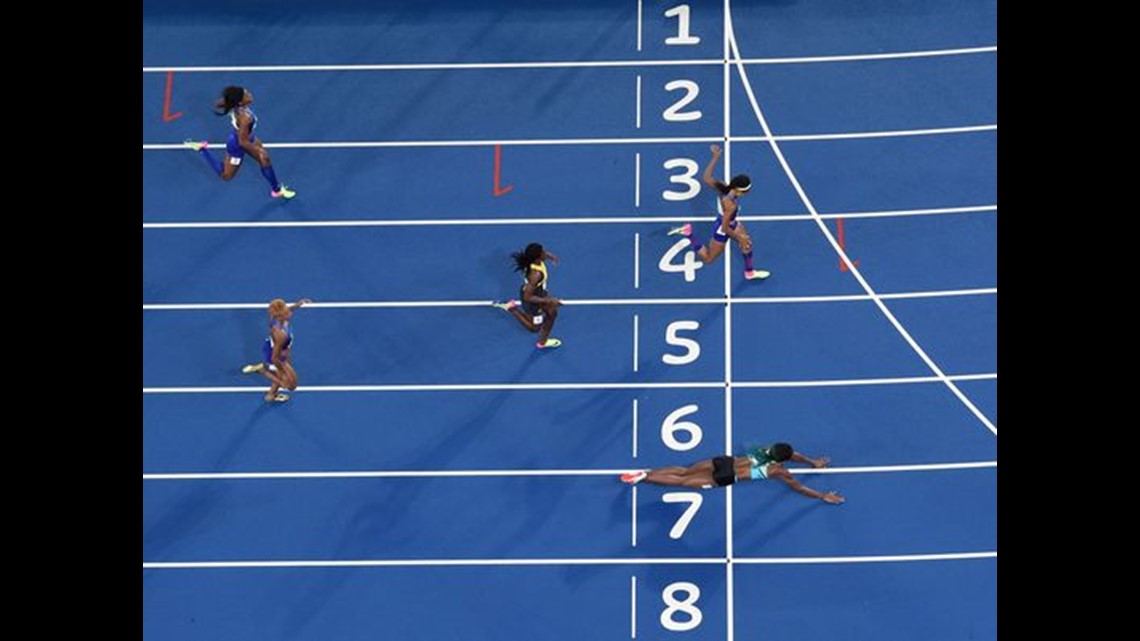 Shaunae Miller's dive at the line completely legal | king5.com