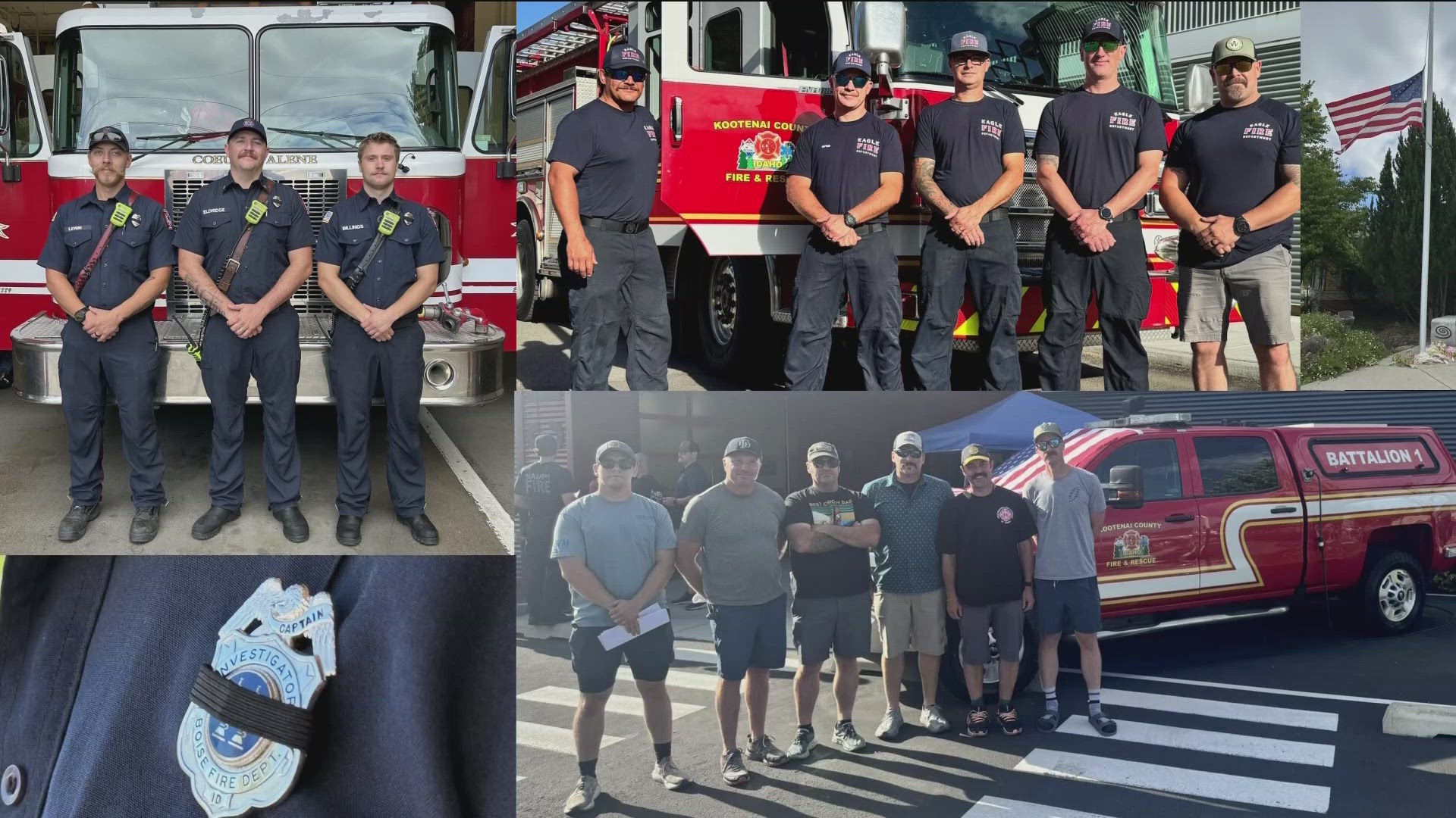 Idaho Firefighters Support Coeur d'Alene Amid Tragedy | king5.com