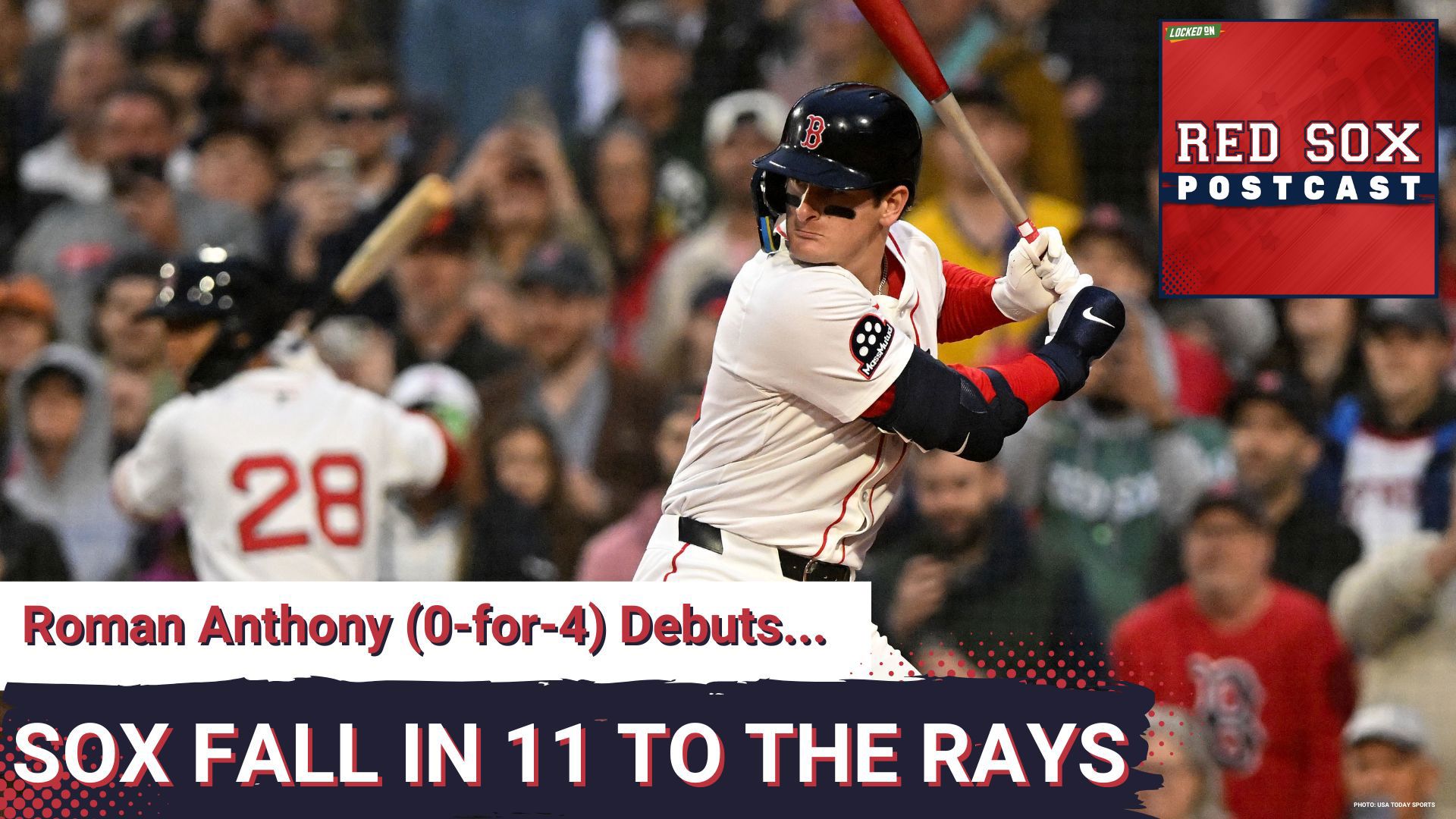 RED SOX POSTCAST: Roman Anthony debuts & Red Sox Fall in 11 to the ...