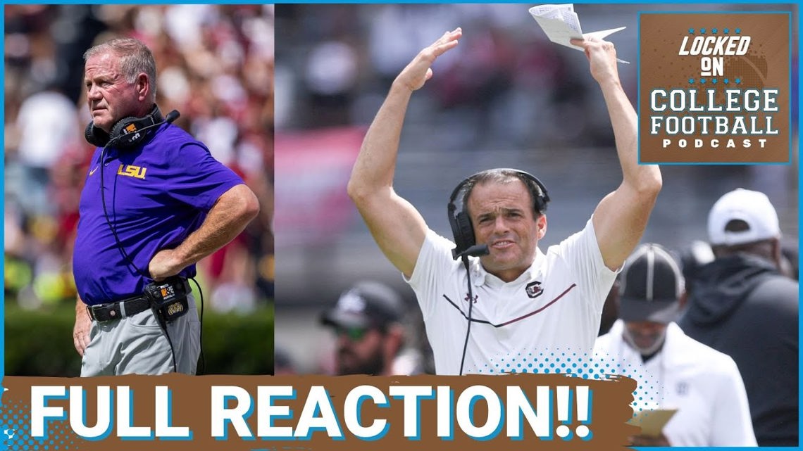 REACTION: LSU saves season @ South Carolina, FSU dumpster fire l ...