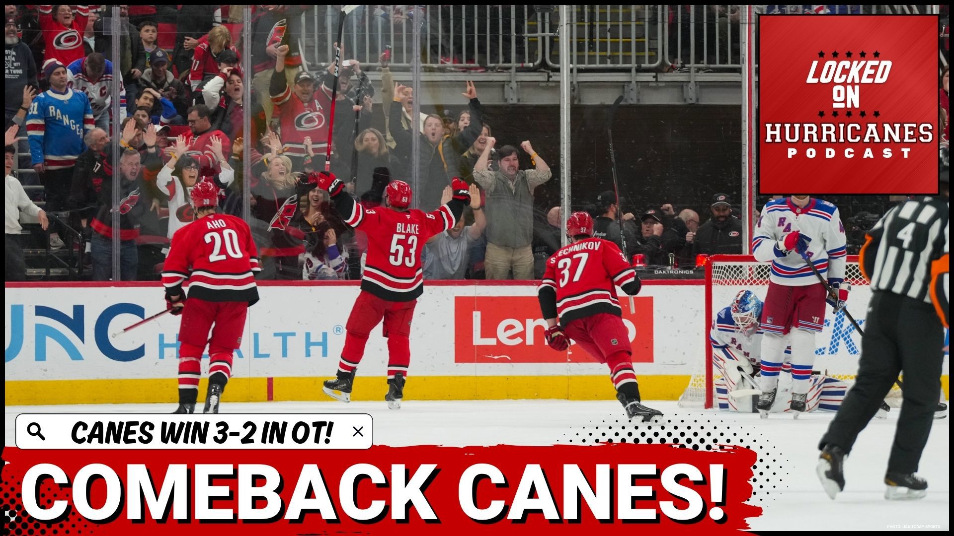 COMEBACK CANES! Carolina Hurricanes Win 3-2 in Overtime to Complete the ...