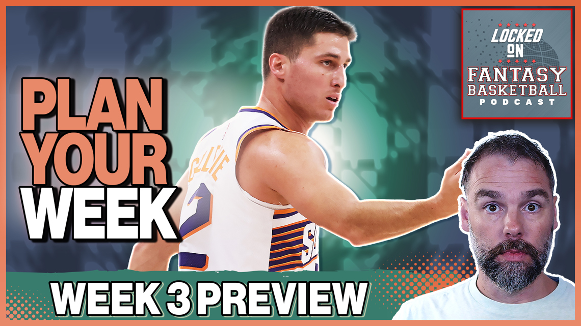 NBA Week 3 Streaming Strategy REVEALED | Collin Gillespie Suns Value ...