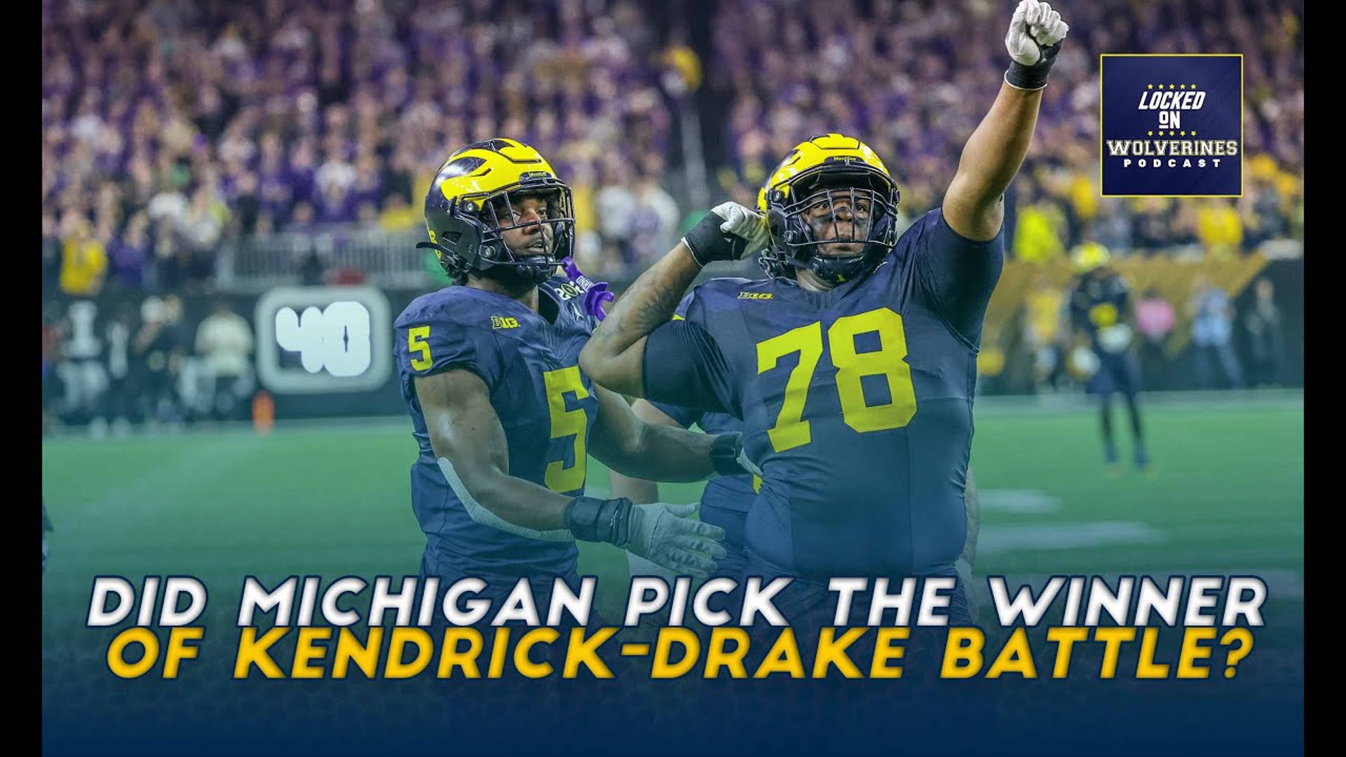Michigan football picks a side in Kendrick Lamar-Drake beef | king5.com