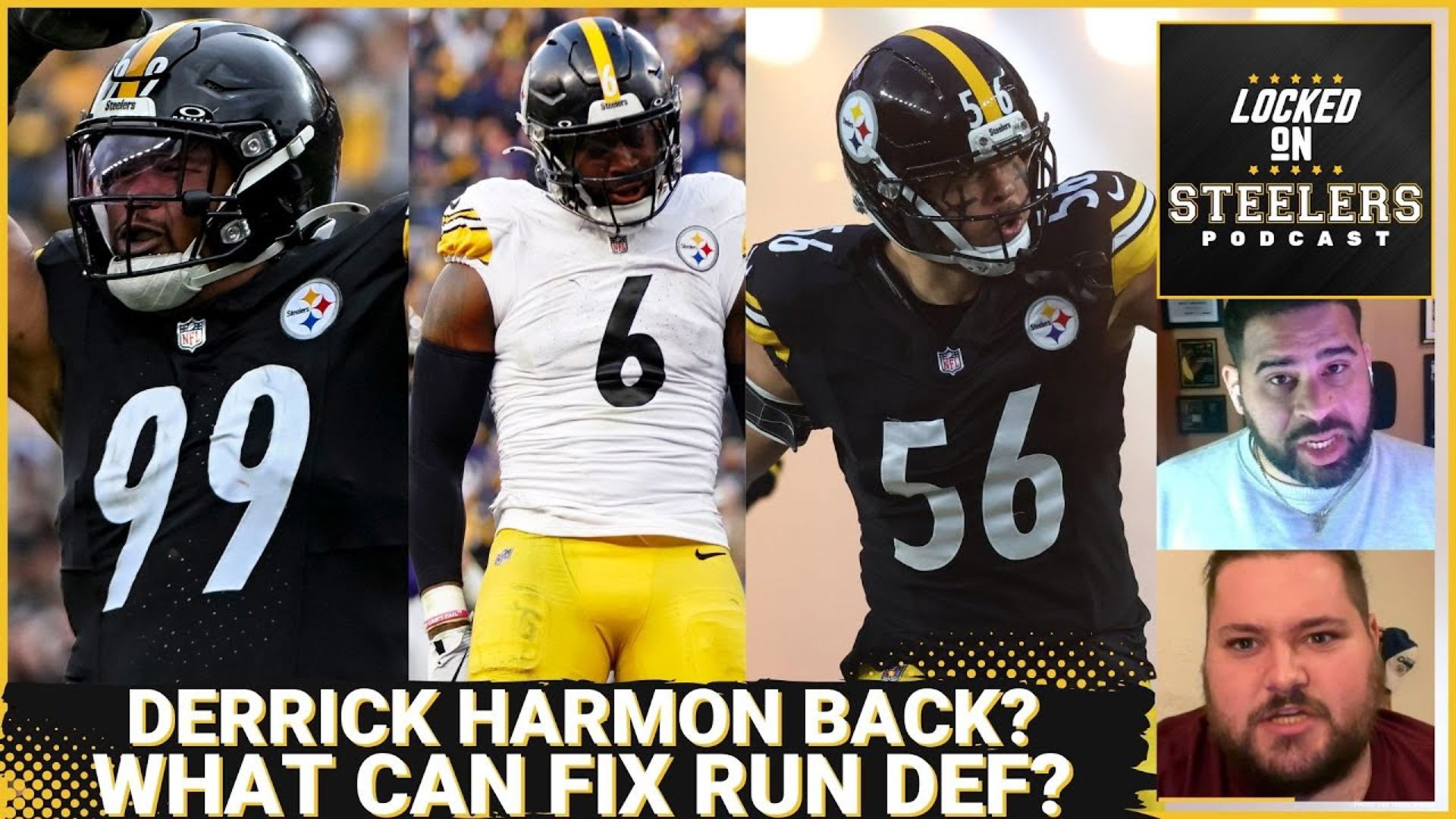 Steelers to Get Back Derrick Harmon? Run Defense Fixes | Joey Porter ...
