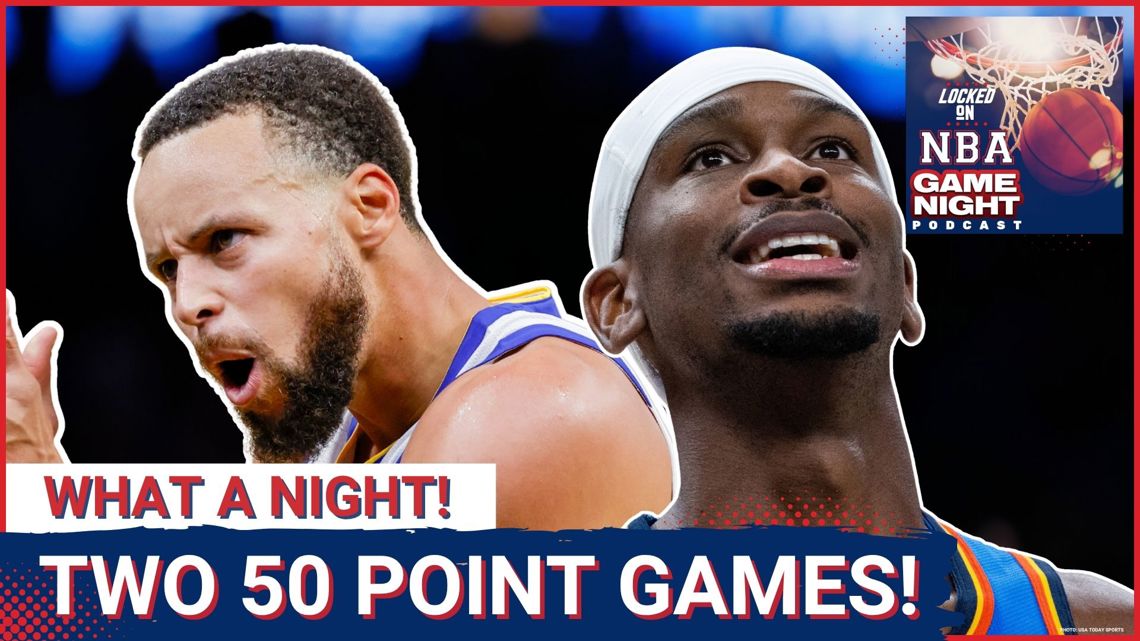ERUPTION: SGA Drops 55 POINTS, Aaron Gordon Scores 50, and Steph Curry ...