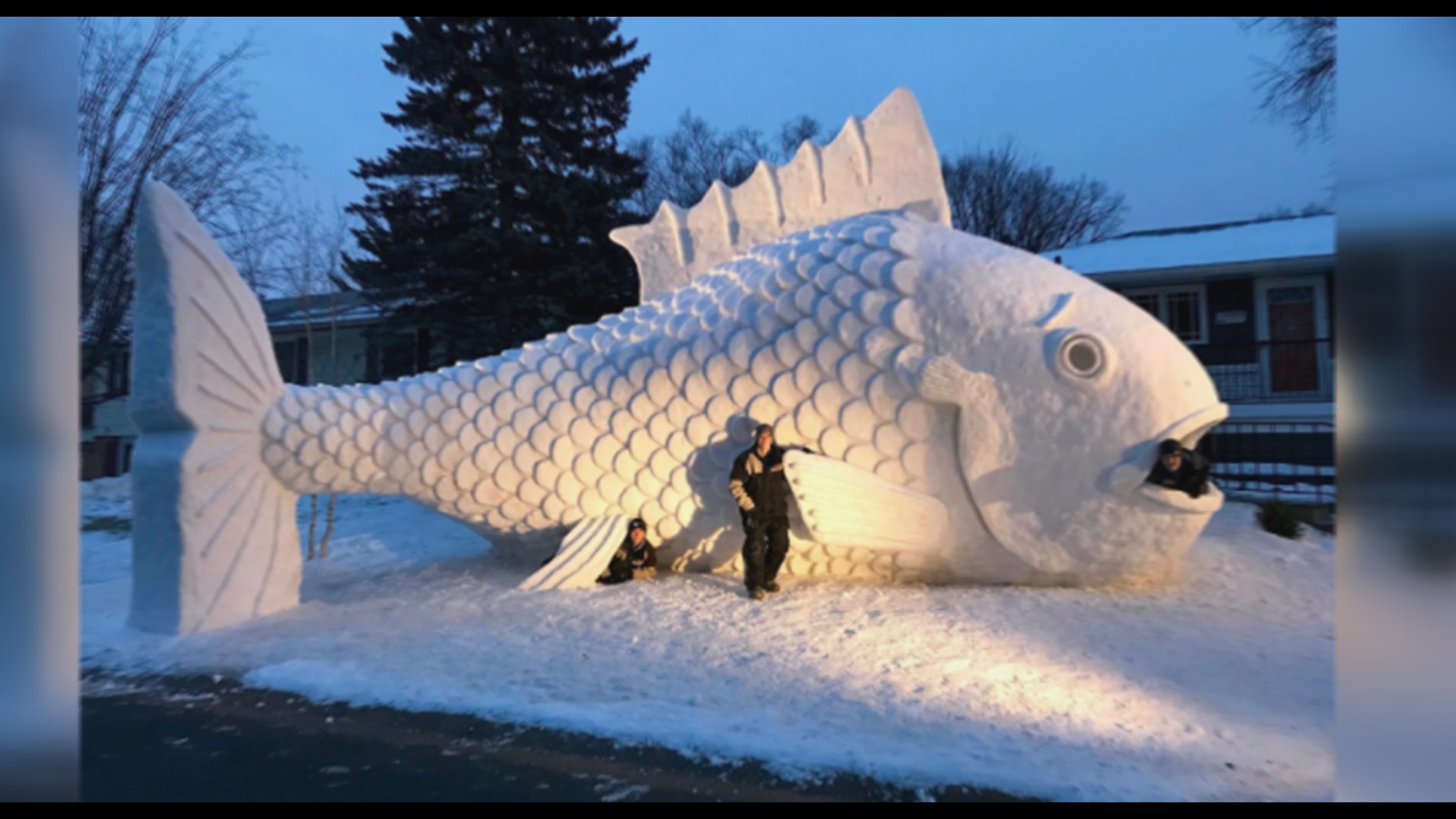 Minnesota brothers' massive snow sculptures become local attraction ...