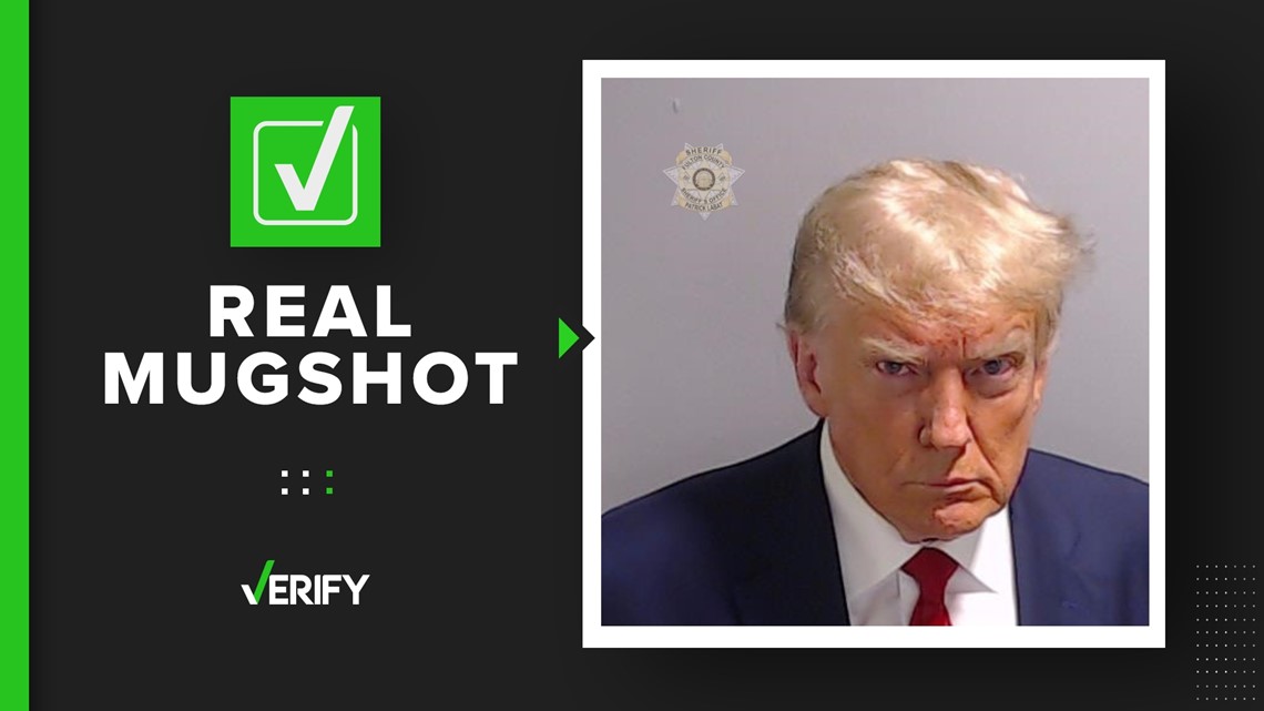 Former President Trump’s Fulton County mugshot: Real vs. fakes | king5.com