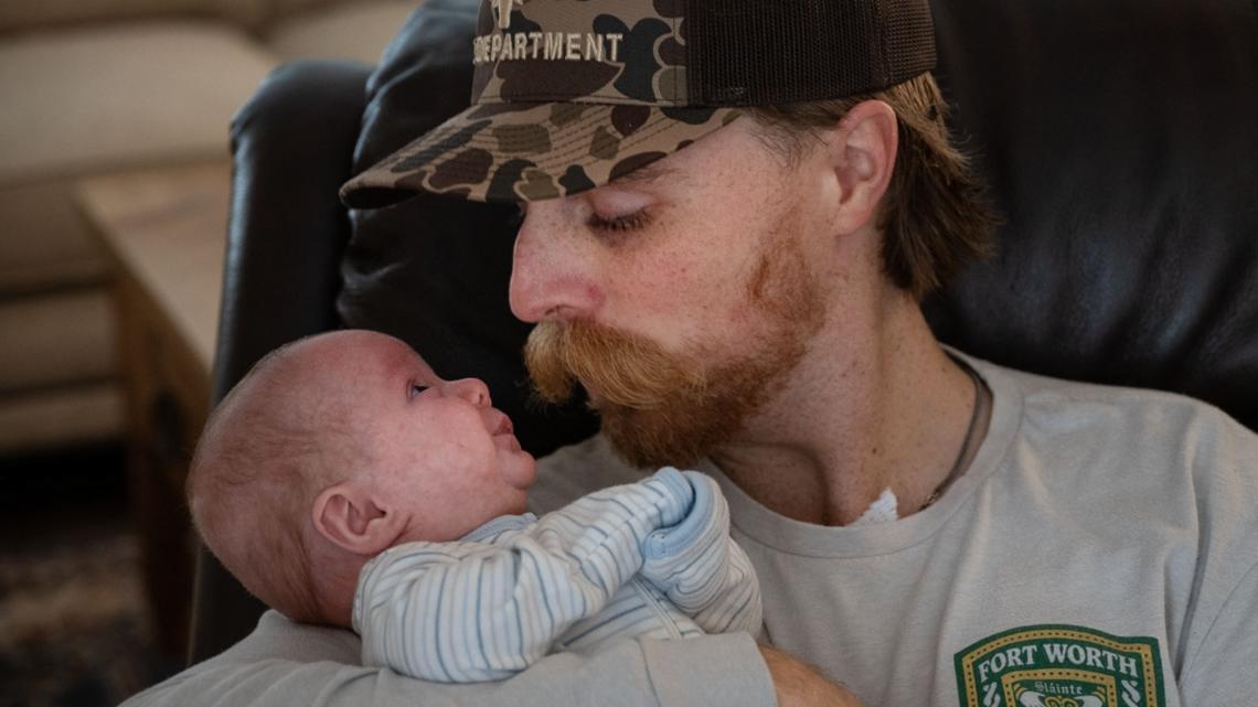 Halvorson family reunites after premature birth, fire injury | king5.com