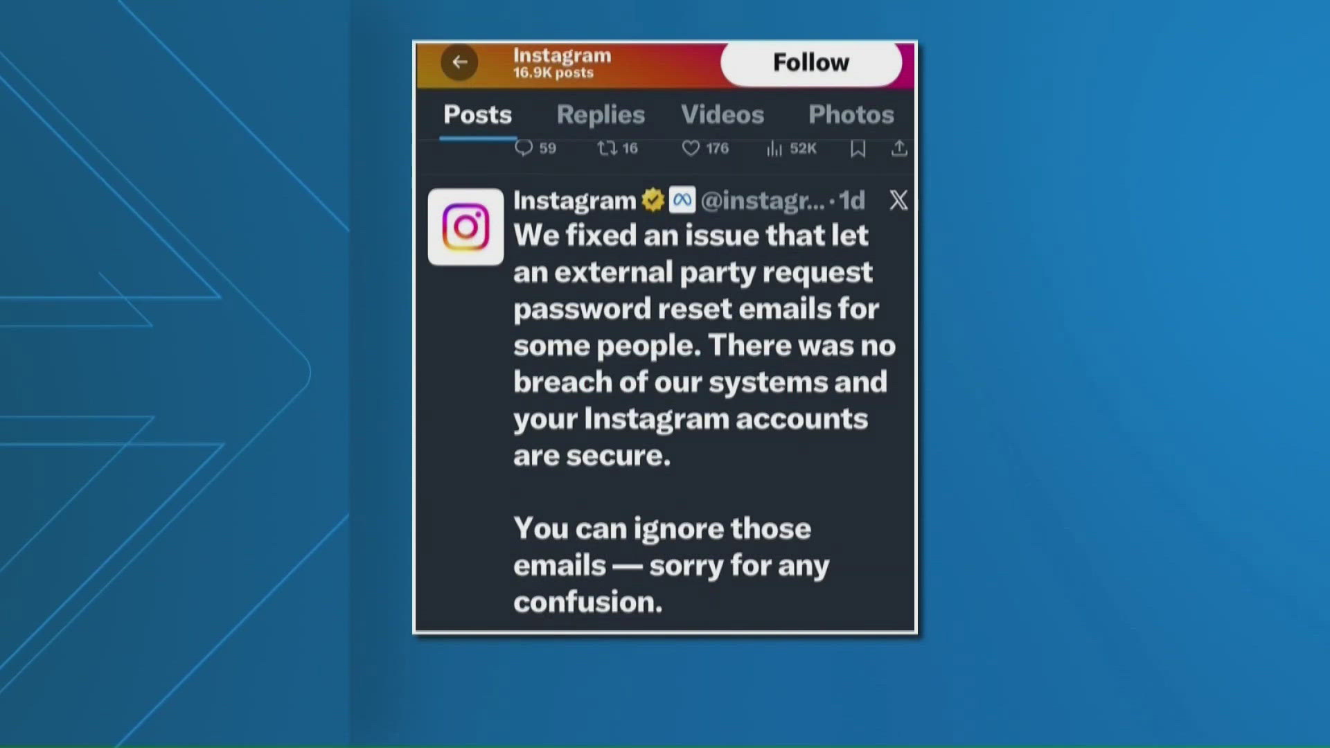 Why Instagram users were getting surprise password reset emails | king5.com