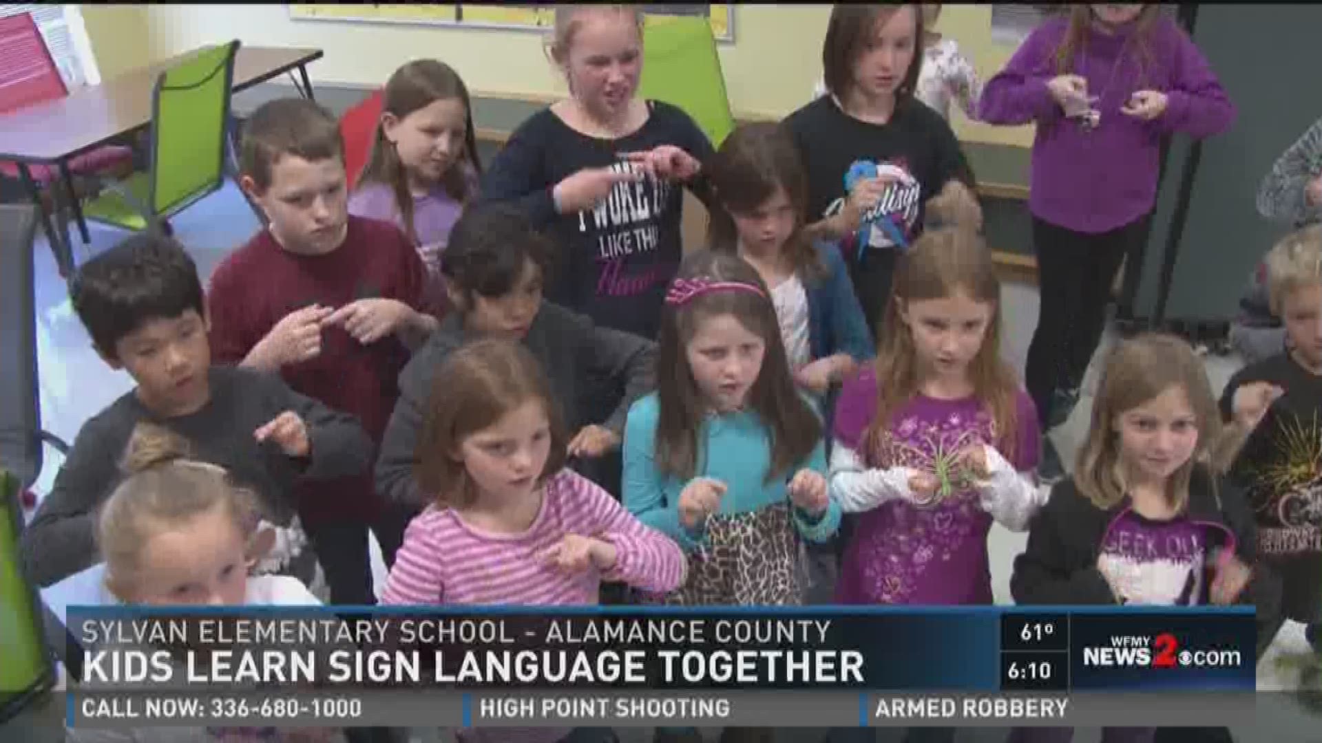 NC students learn sign language to help deaf classmate feel included ...