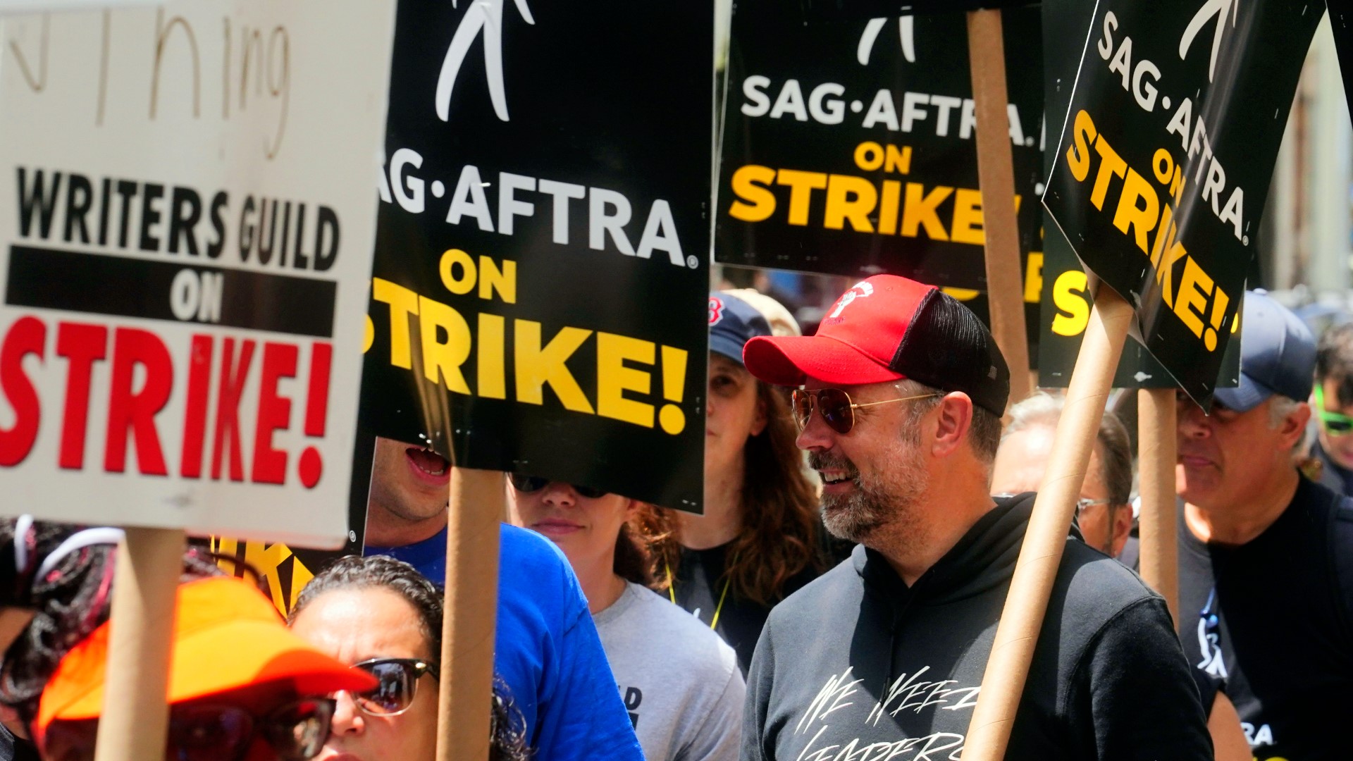 Hollywood actors and writers strike from LA to New York | king5.com