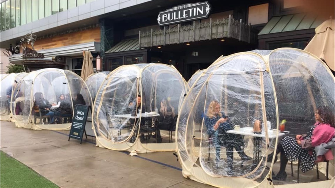 Outdoor dining tents are popping up across US, do they work? | king5.com