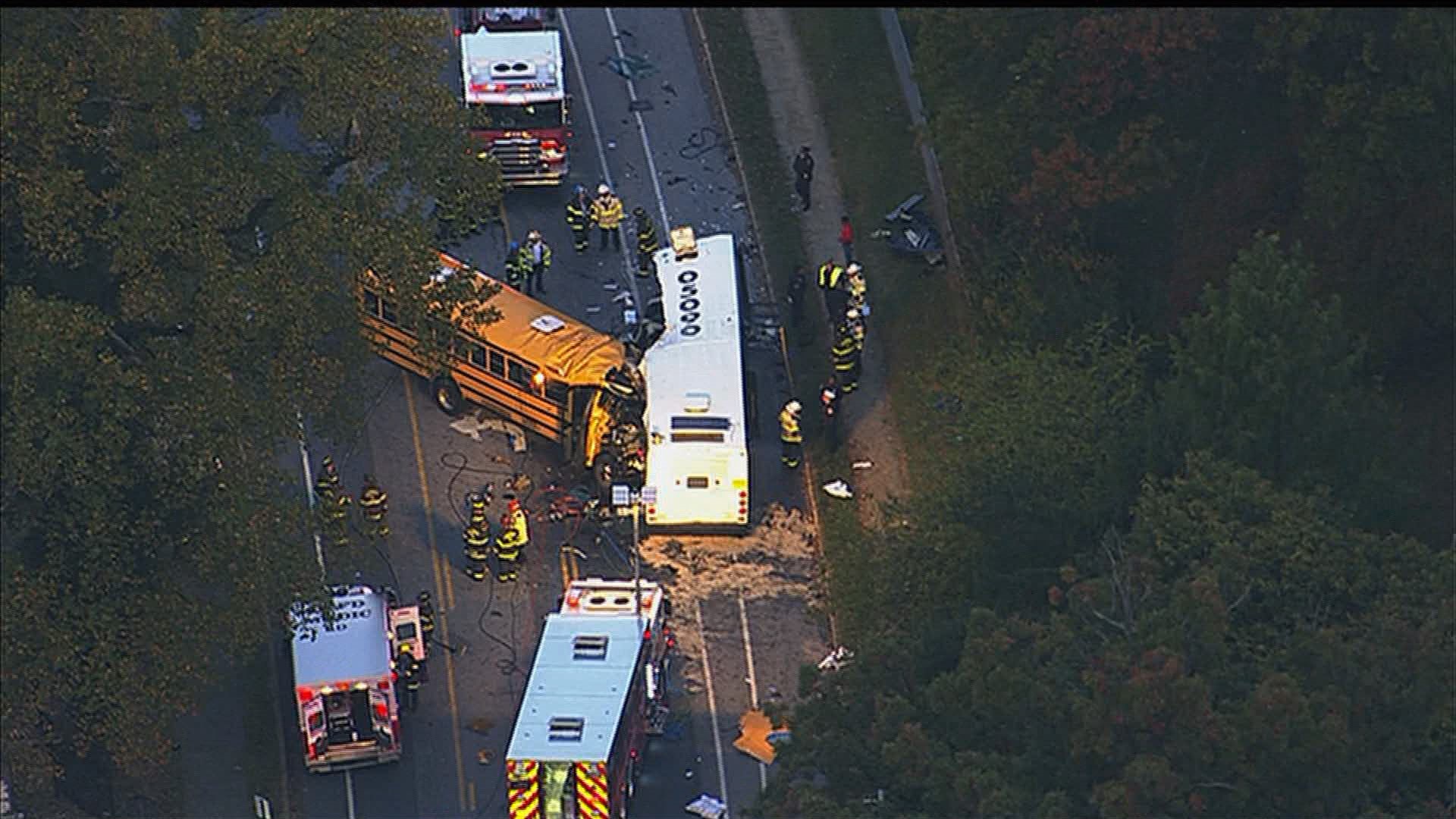6 dead after school bus, MTA bus collide in Baltimore | king5.com