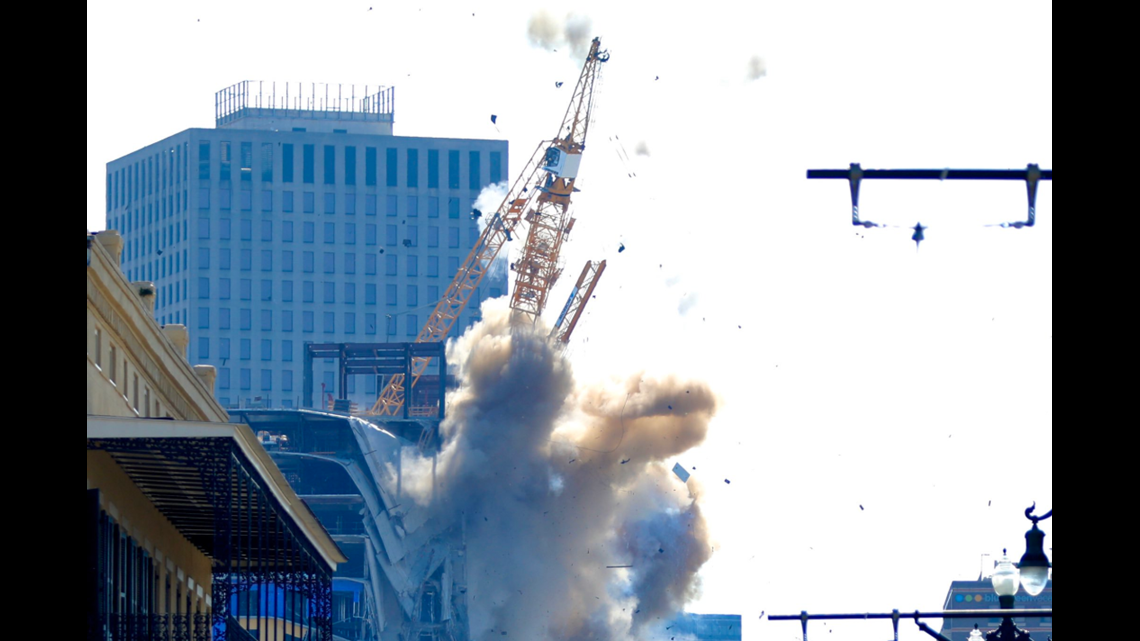 Live: Cranes imploded at New Orleans Hard Rock Hotel | king5.com